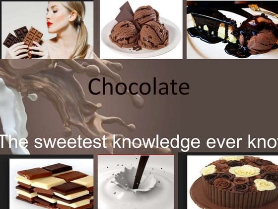Analysis of chocolate | PPT