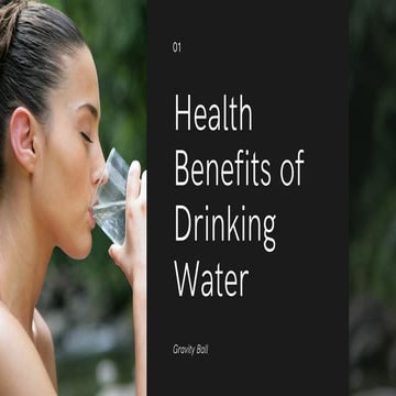 Health Benefits of Drinking Water | PPT