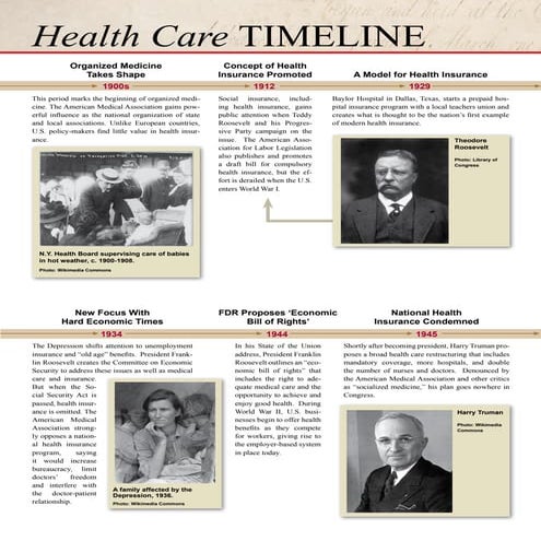 Healthcare History Timeline from Annenberg Classroom | PDF