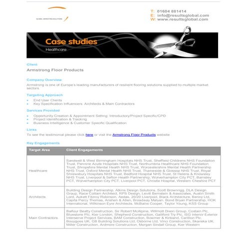 Healthcare case study | PDF