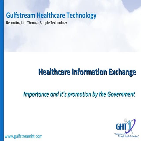 Healthcare Information Exchange | PPT | Healthcare Industry | Industries