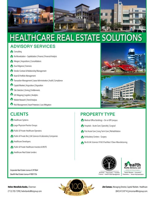 Healthcare real estate solutions flyer | PDF