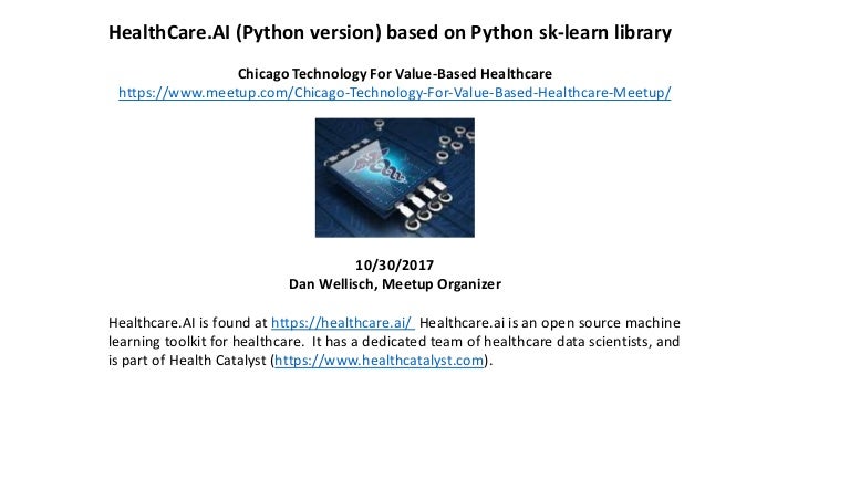 Healthcare Ai Python Version Based On Python Sk Learn Library
