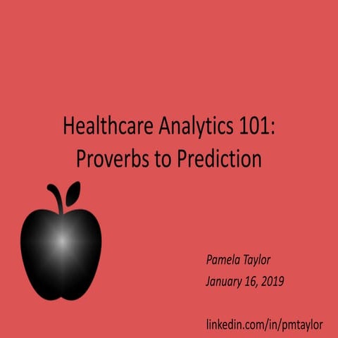 5 Ways Predictive Analytics Can Improve Healthcare | PDF