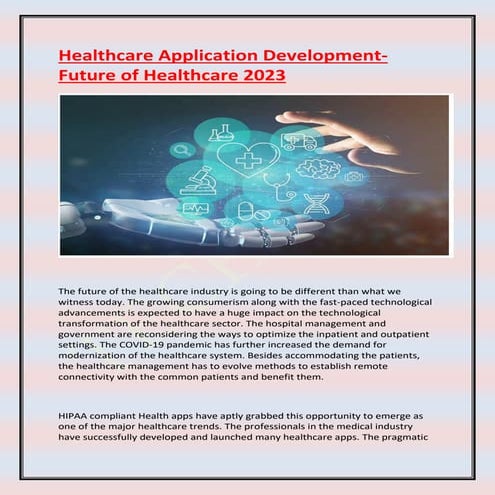 Healthcare Application Development- Future of Healthcare 2023.pdf