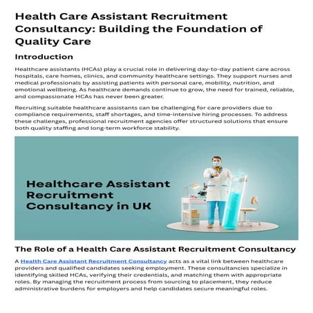 What Is A Healthcare Recruiter ?........ | PDF