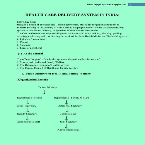 Health care delivery system | PDF
