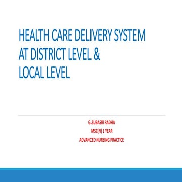 HEALTH CARE DELIVERY SYSTEM AT DISTRICT LEVEL &.pptx