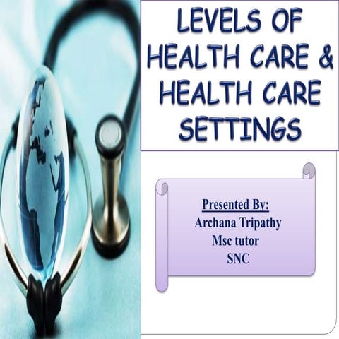 Levels of health care ppt | PPTX