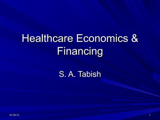 HEALTH ECONOMICS | PPTX | Health Insurance | Insurance