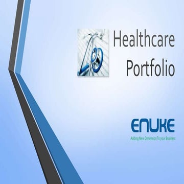 Healthcare Portfolio | Healthcare Industry Portfolio Samples - Enuke | PPTX