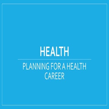health career grade 10 fourth quarter powerpoint | PPTX