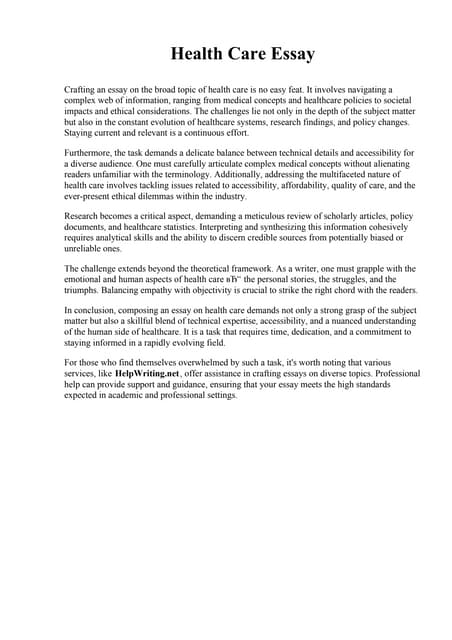 Medical Assistant Essay Examples.pdf | Healthcare Industry | Industries