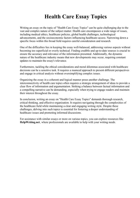 Medical Persuasive Essay Topics.pdf