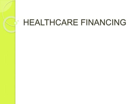 Health care financing | PPT