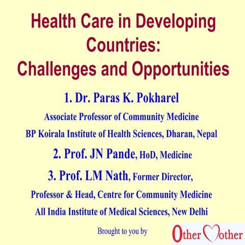Health care in developing | PPT