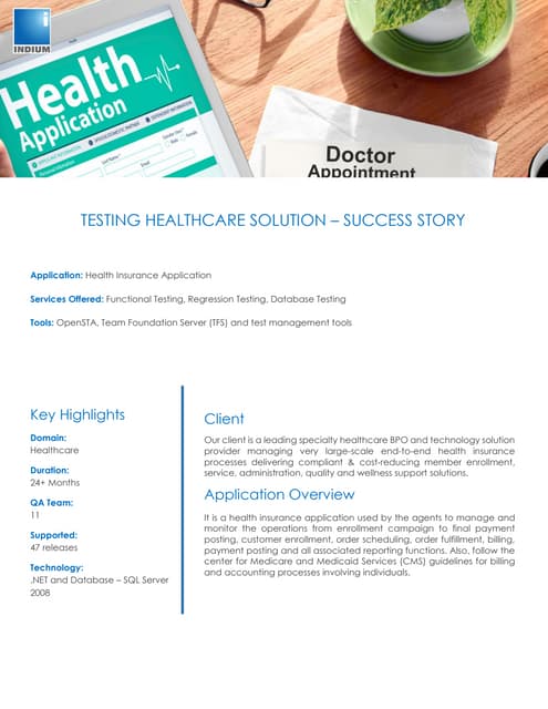 Success Story - Testing Banking Application | PDF