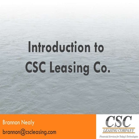 Overview of CSC Leasing | PPTX