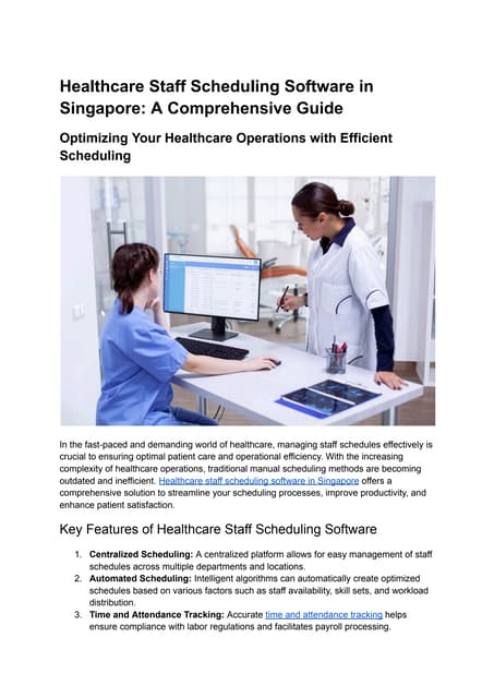 Custom Healthcare Staffing Software Solutions | PPT