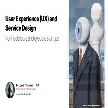 UX and Service Design for Healthcare | PPT