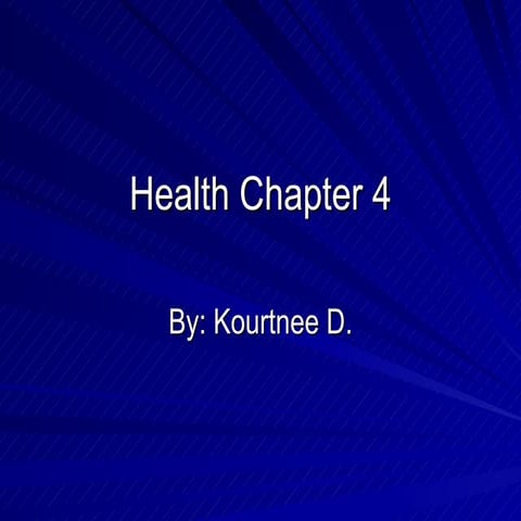 Health chapter 4 | PPT