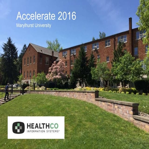HealthCo Accelerate 2016 speakers deck #1 | PPT