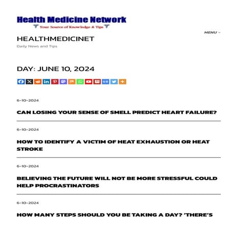 health daily news healthmedicinet- 2024-06-10 | PDF