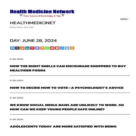health daily news healthmedicinet- 2024-06-28 | PDF