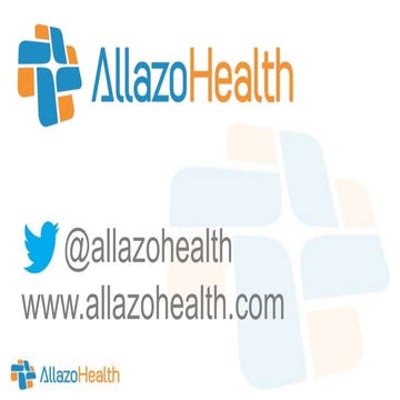 Health Datapalooza 2013: Data Design Diabetes Demo Day Allazo Health | PPTX