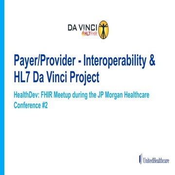 Nick Radov, Payer/Provider - Interoperability & HL7 Da Vinci Project. | PDF