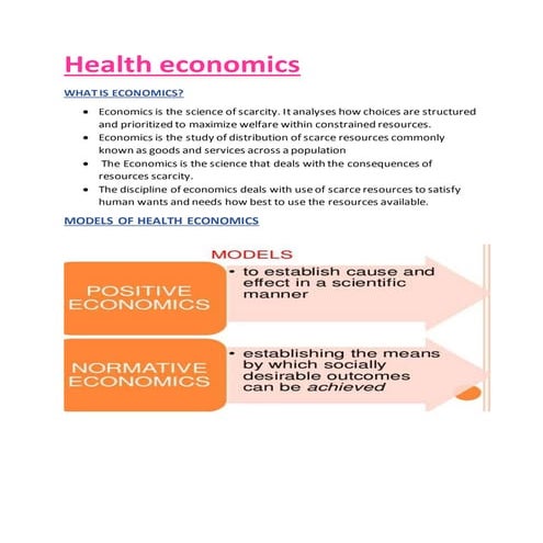 Health economics | DOCX