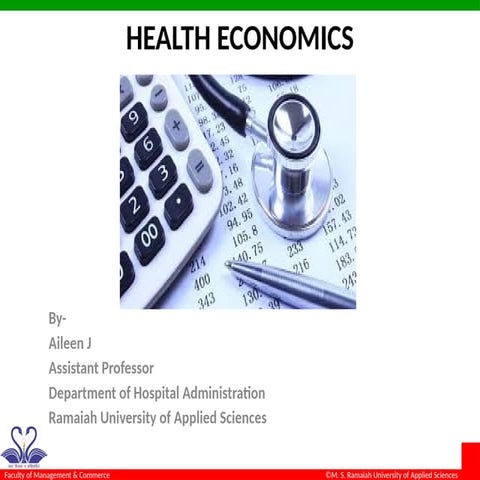 health economics and its impact on health. | PPTX