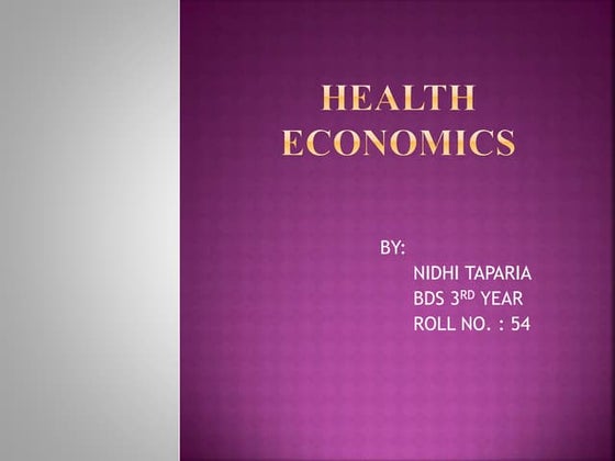 Ch3_Lecture 3 economics evaluation on health care | PPT