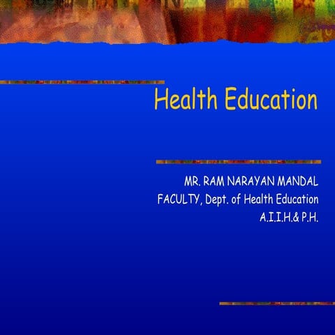 Health education | PPT