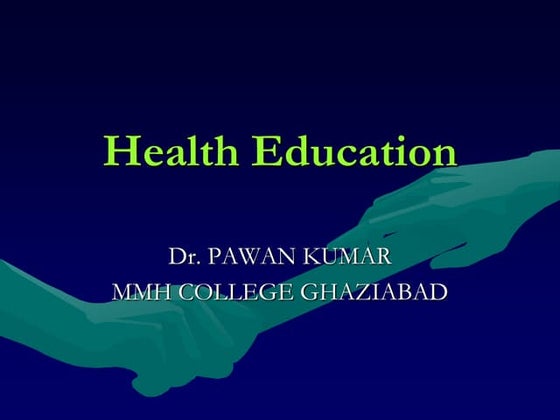 Principles of health education | PPT