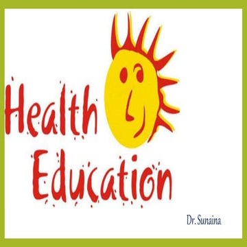 Health education | PPT