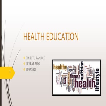 Health education | PPTX | Medical Health