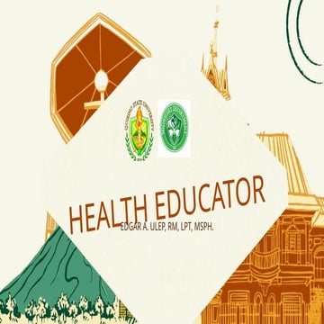 HEALTH EDUCATOR in Midwifery Practice.pptx