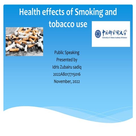 Health effects of Smoking and tobacco use.pptx