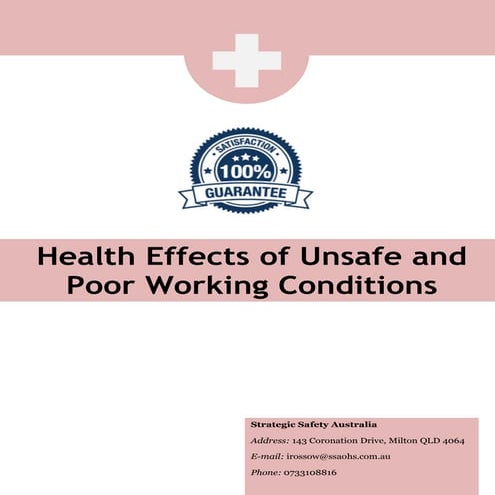 Health Effects of Unsafe and Poor Working Conditions | PDF