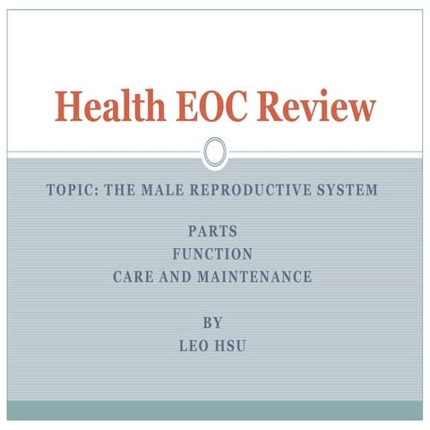 Health EOC Review | PPTX