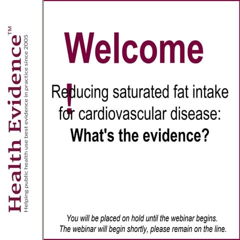 Reducing saturated fat intake for cardiovascular disease: What's the ...