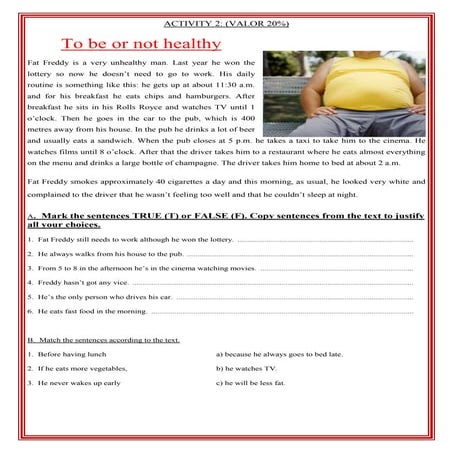 Health facts module reading with-answer key | DOCX