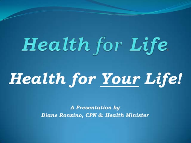 NEWSTART Nutrition, Exercise, Water, Sunlight, Temperance, Air, Rest ...