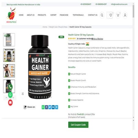 Health Gainer (Weight Gainer) 30 Veg Capsules.pdf