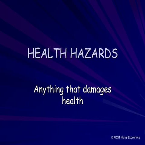 Health hazards | PPT