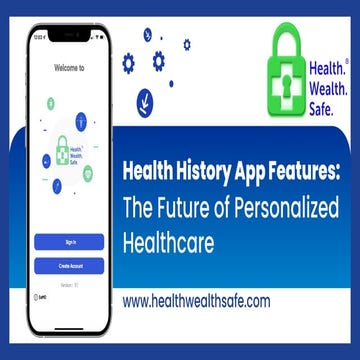 Health History App Features: The Future of Personalized Healthcare | PDF