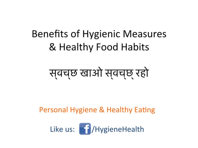 Personal hygiene ppt | PPTX