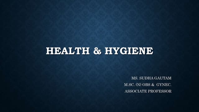 Cleanliness ppt.. | PPTX