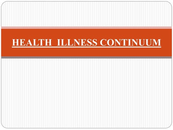 Models of health and illness | PPT